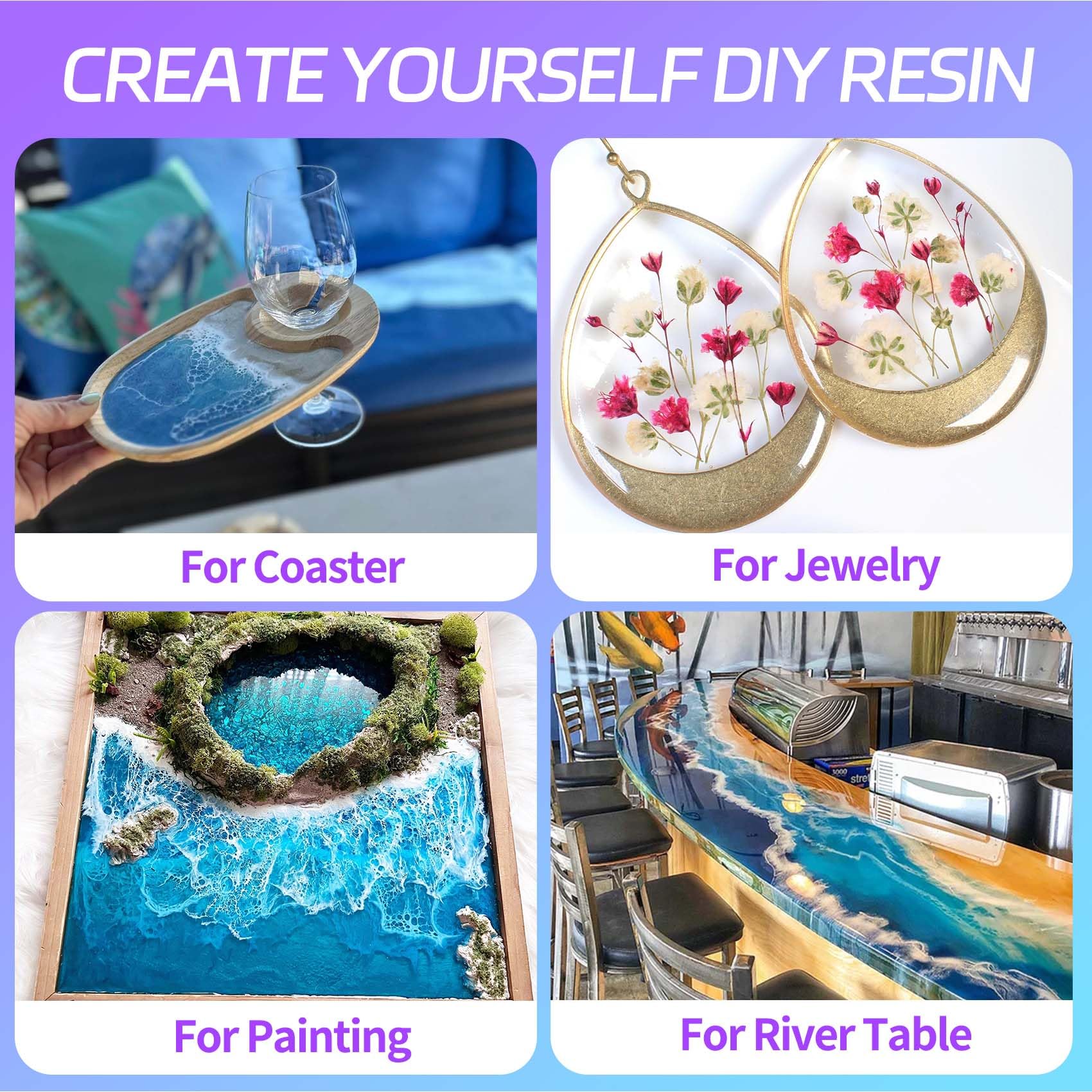 Mua Epoxy Resin - 1 Gallon Fast Cure Epoxy Resin 4 Hours Quick Set ...