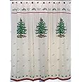 Amazon.com: Spode - Fabric Shower Curtain, Holiday Bathroom Decor ...