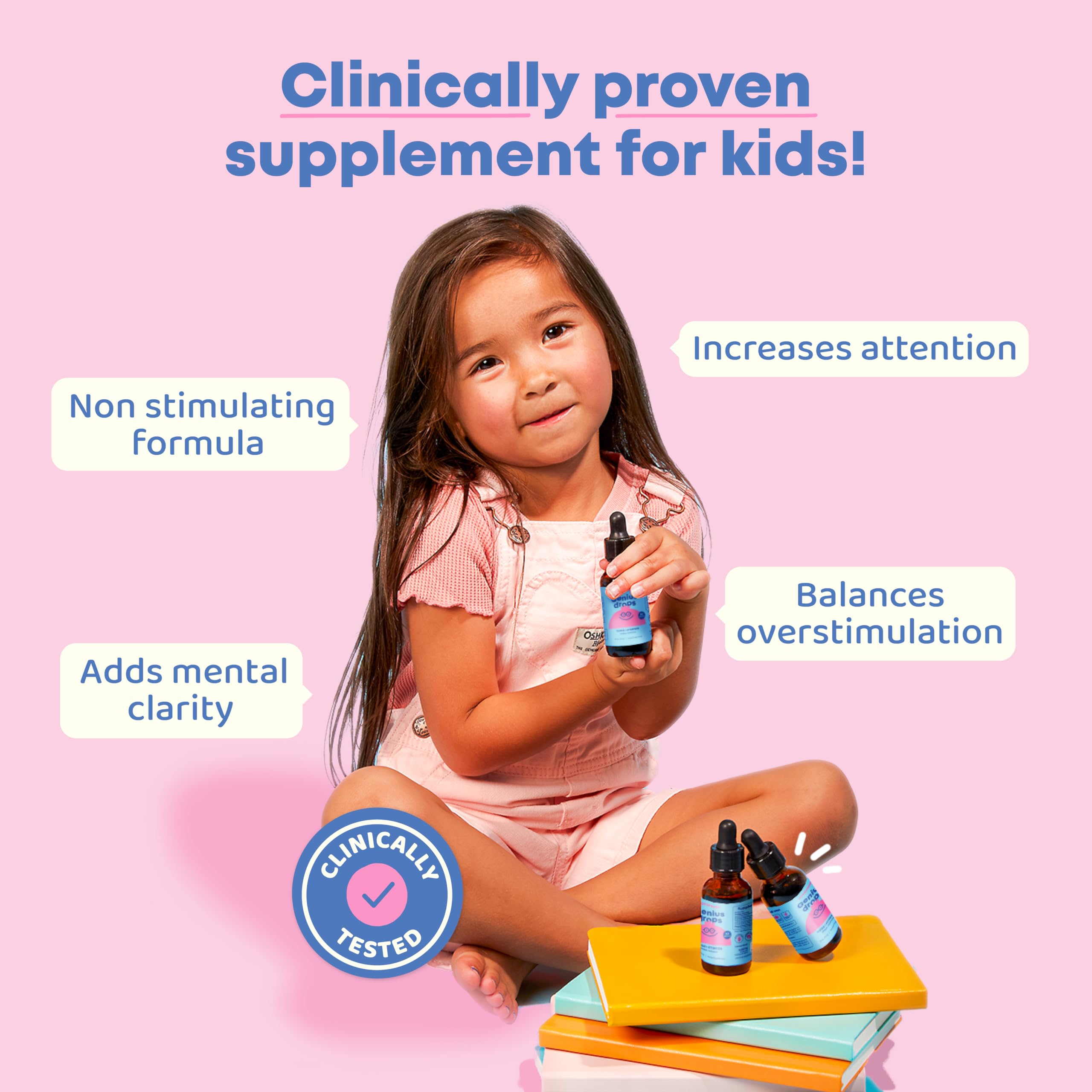 Mua JoySpring Genius Drops - Organic Focus Drops for Kids | Clinically ...