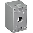 BELL 5386-0 Hubbell Raco 1-Gang Weatherproof Deep Box, Gray ...