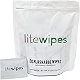 Amazon.com: Litewipes 30 Count Single Discreet Flushable Butt Wipes for ...