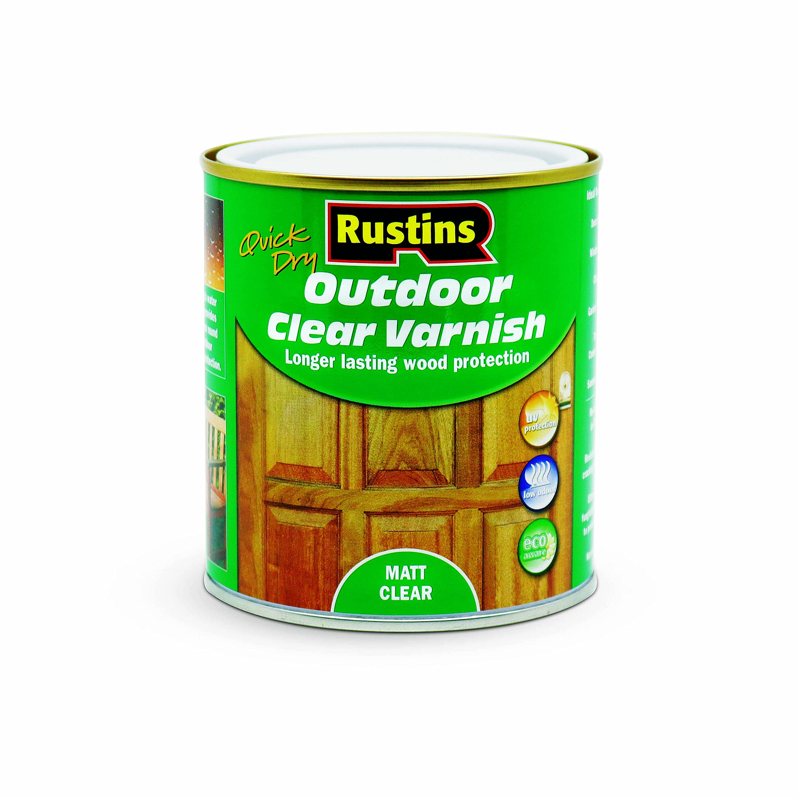 Rustins Quick Dry Outdoor Clear Varnish 500ml Matt for sale | North Las ...