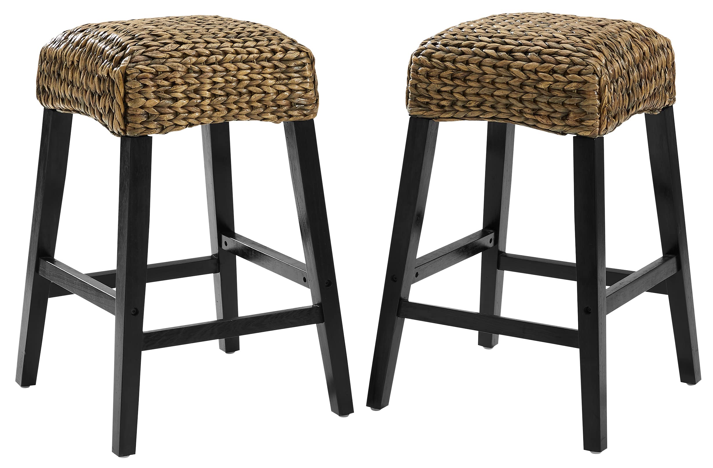 Crosley Furniture Edgewater Backless Counter Height Bar Stools Set of 2 ...