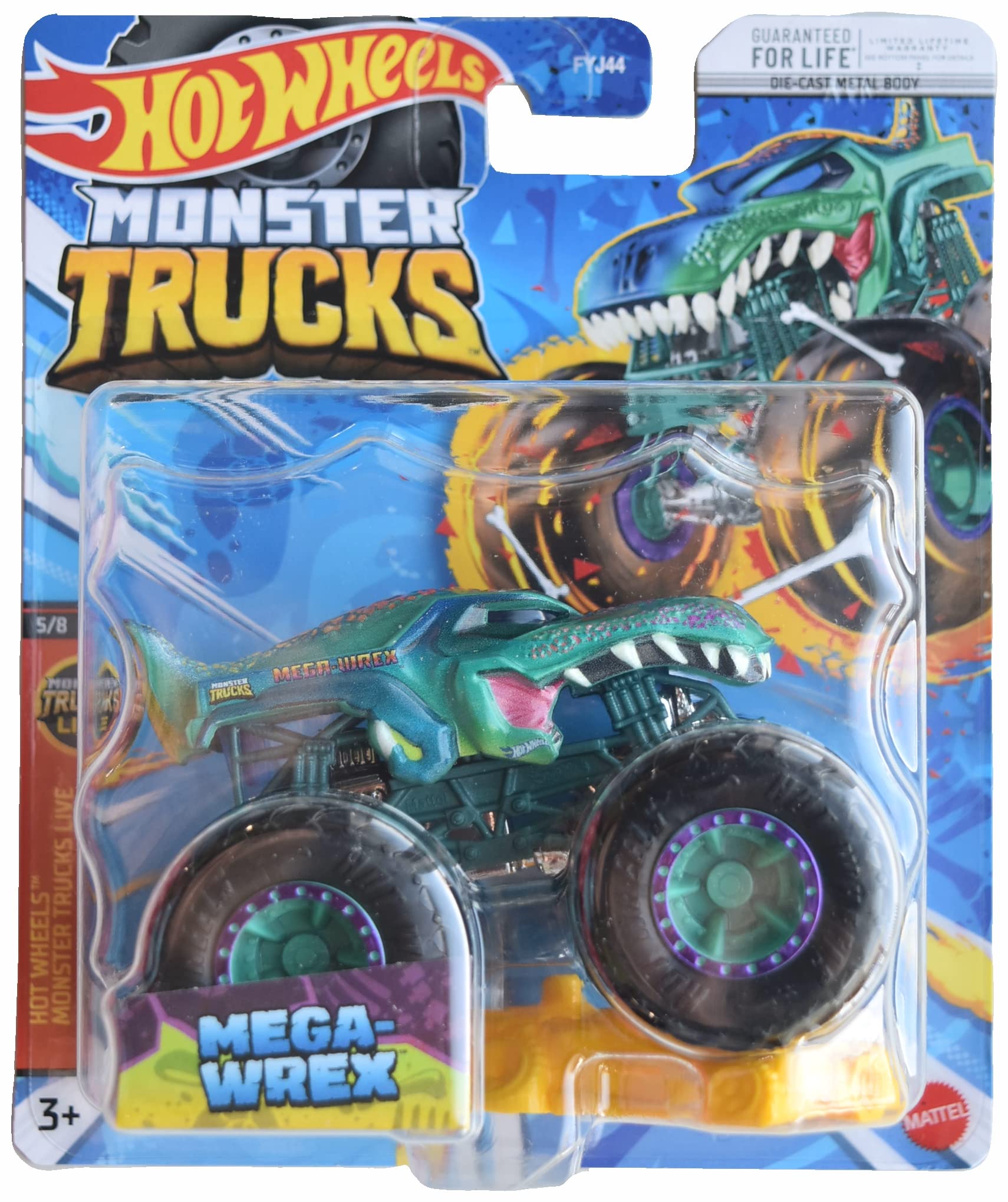 Hot Wheels Monster Trucks Mega Wrex, 2023 Connect and Crash Car for ...
