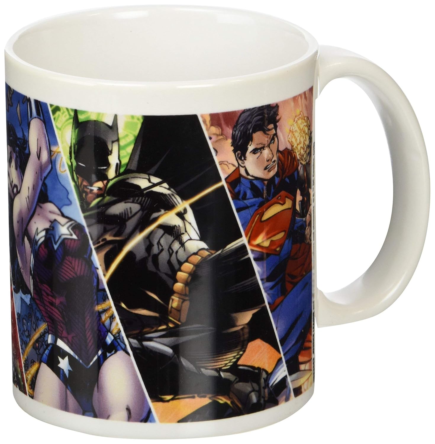 DC Comics Justice League Heroes Ceramic Mug, Multicoloured: Amazon.co ...
