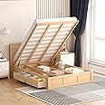 Amazon.com: VilroCaz Full Size Platform Bed with Lift Up Hydraulic Storage System and 2 Drawers ...