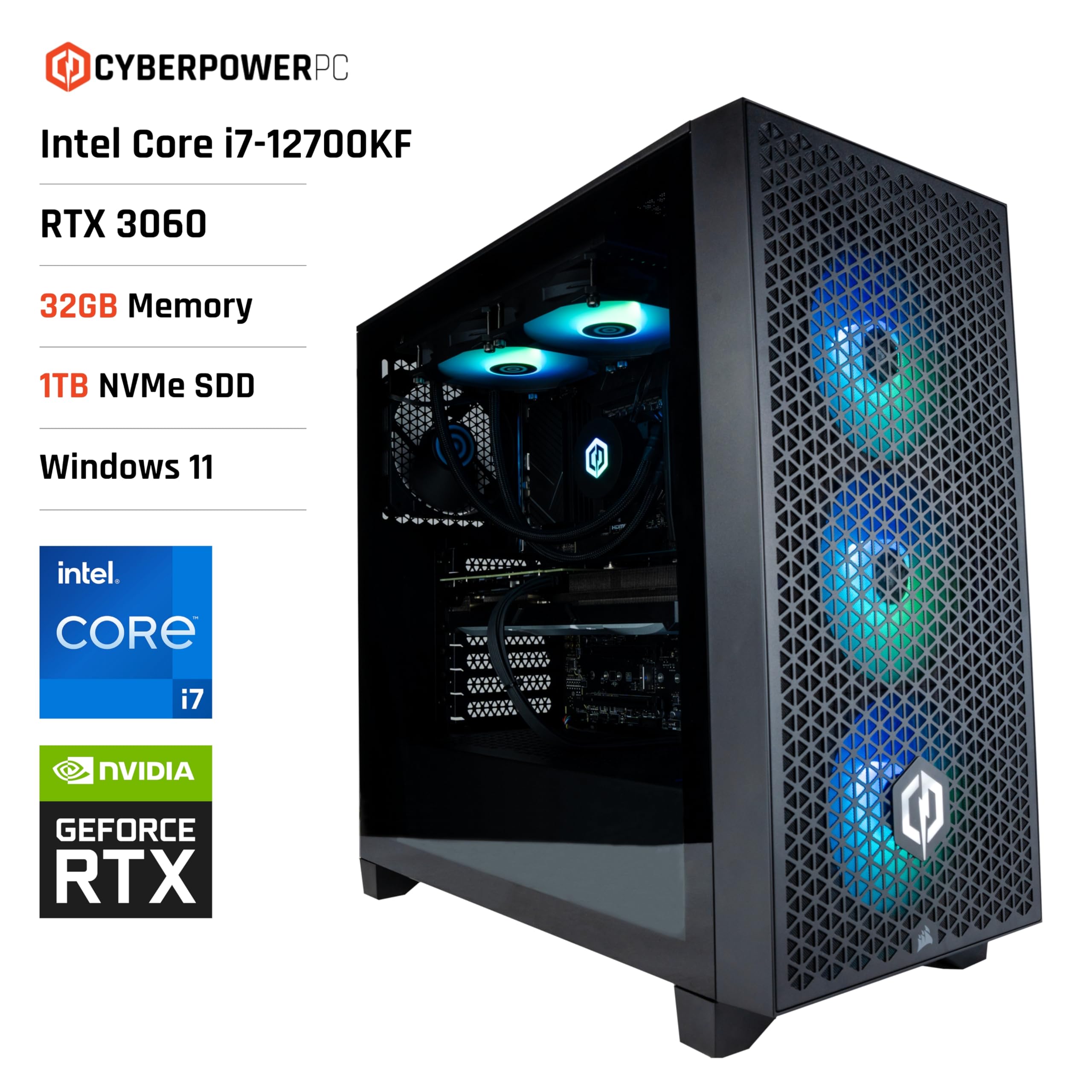 Mua CyberPowerPC Luxe Gaming PC - Intel Core i7-12700KF, Nvidia RTX ...