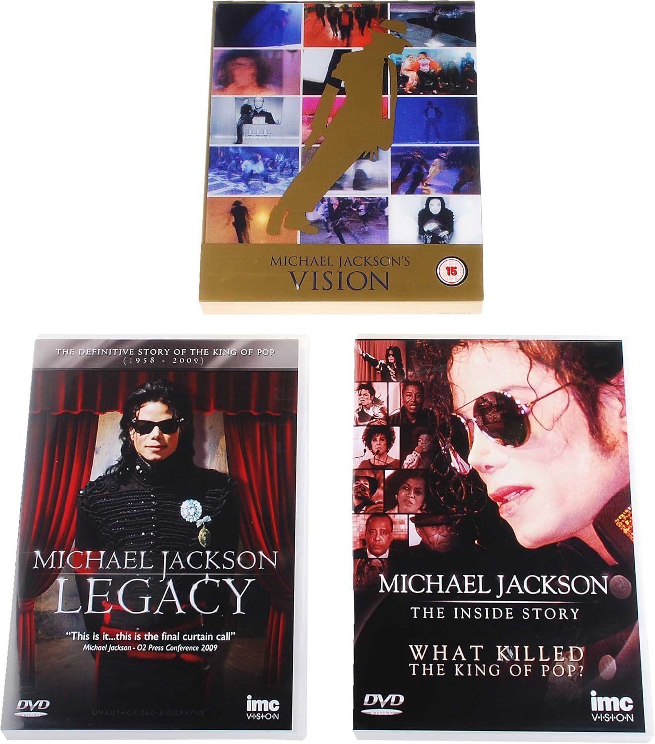 Michael Jackson 5 DVD Collection including Michael Jackson's Vision ...