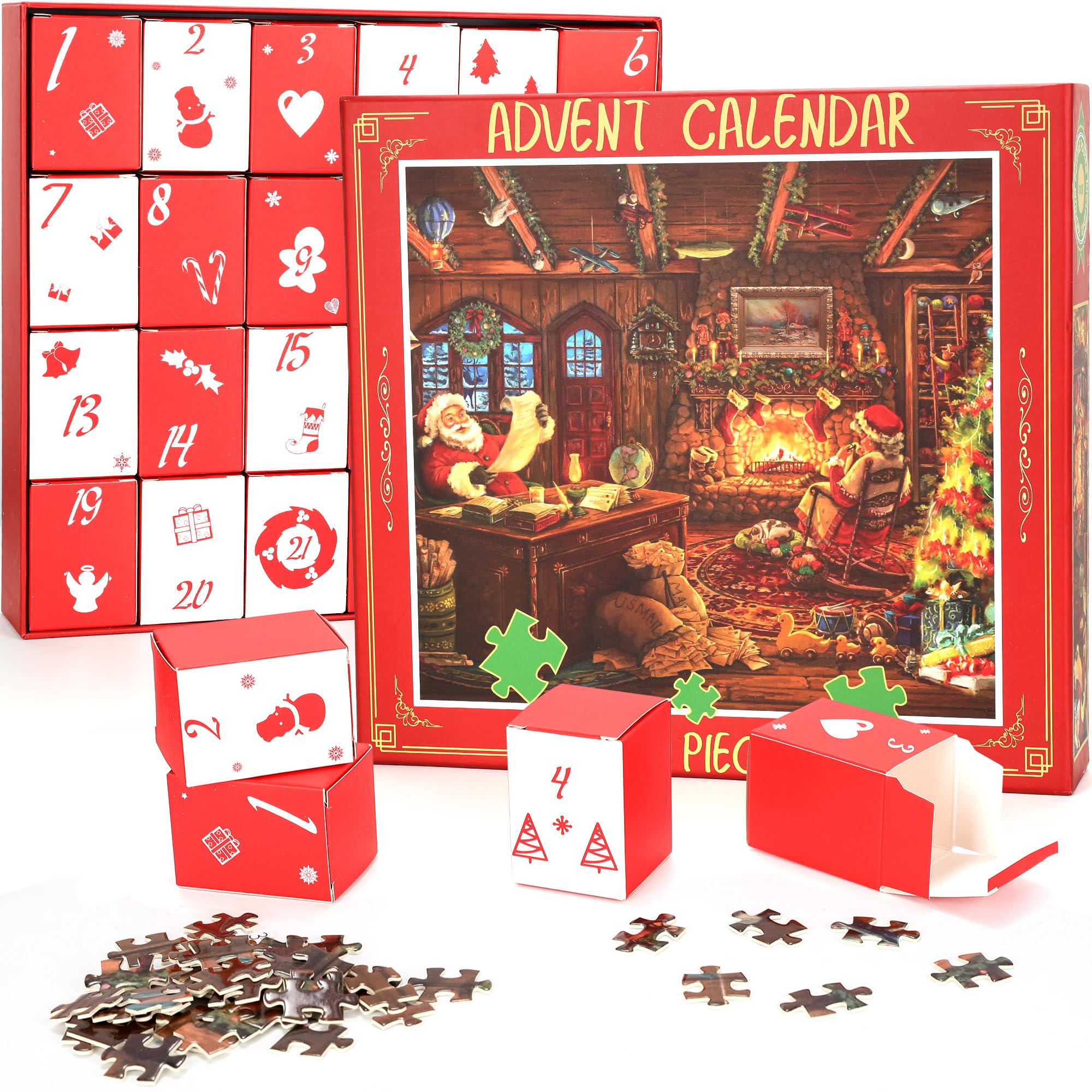 Generic Advent Calendar 2024 Christmas Puzzle - Christmas Holiday ...