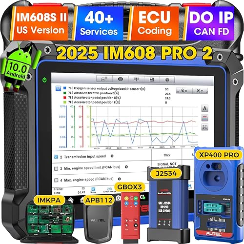 Autel MaxiIM IM608 PRO 2 Full Kit, 2025 IM608 PRO II Scanner w/ XP400 ...