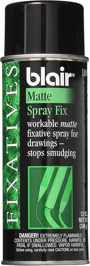 Amazon.com : Blair Matte Spray Fix 12 oz (10016) : Artists Fixatives ...