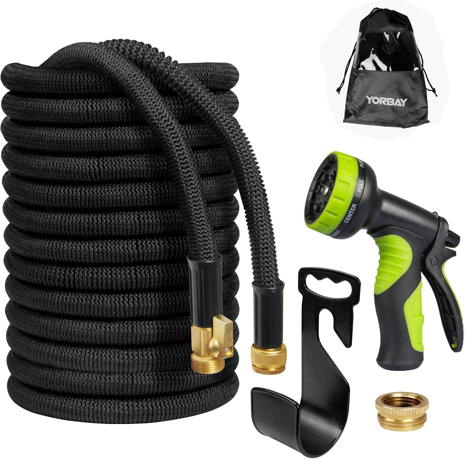 Yorbay Expandable Garden Hose Pipe, 100ft Expanding Water Magic Hose ...