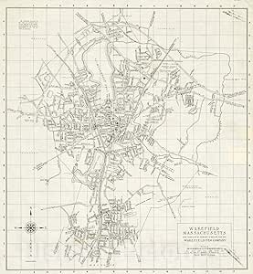 Amazon.com: Historical Map, 1960 Wakefield, Massachusetts, Vintage Wall ...