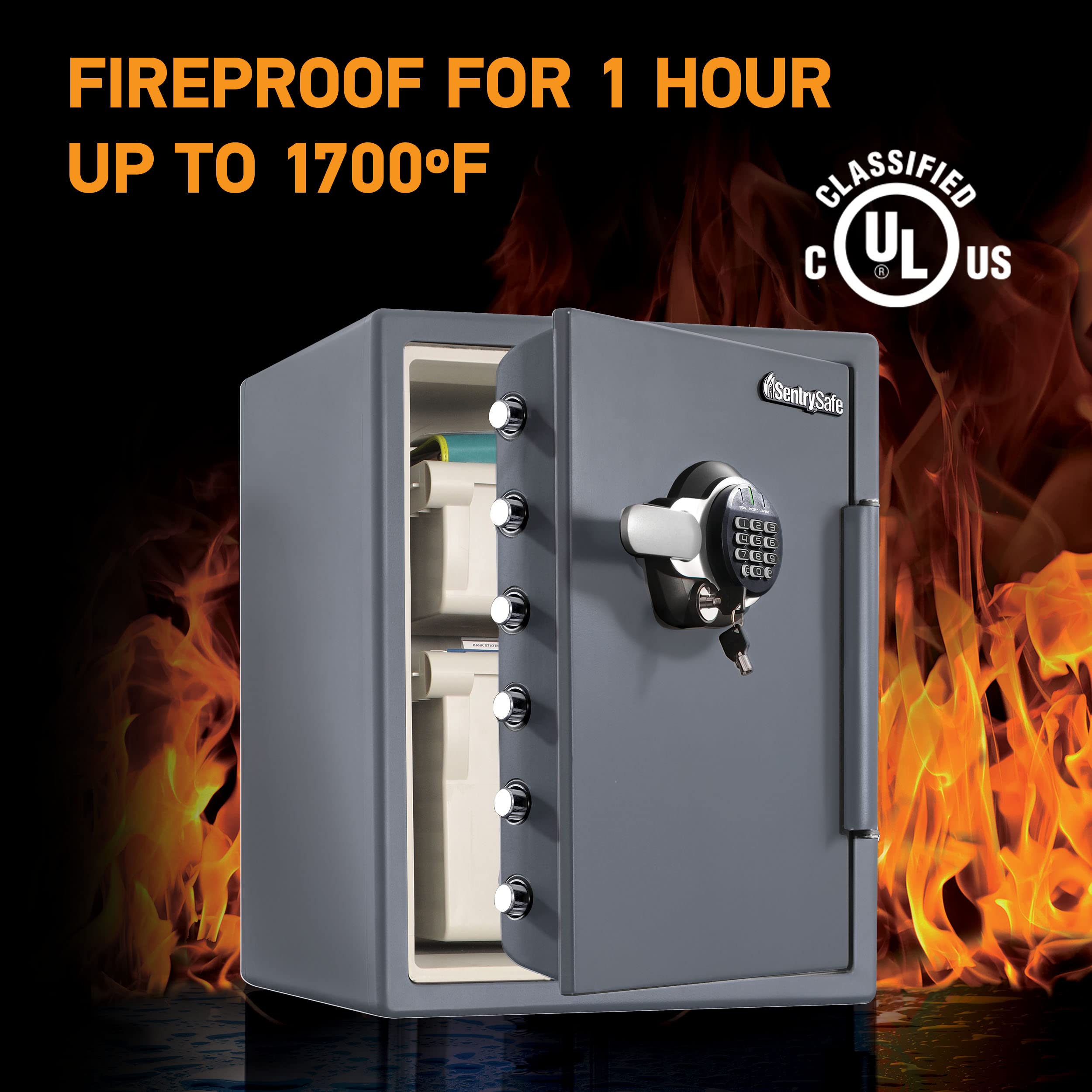 Mua SentrySafe Fireproof and Waterproof Gray Steel Home Safe with ...