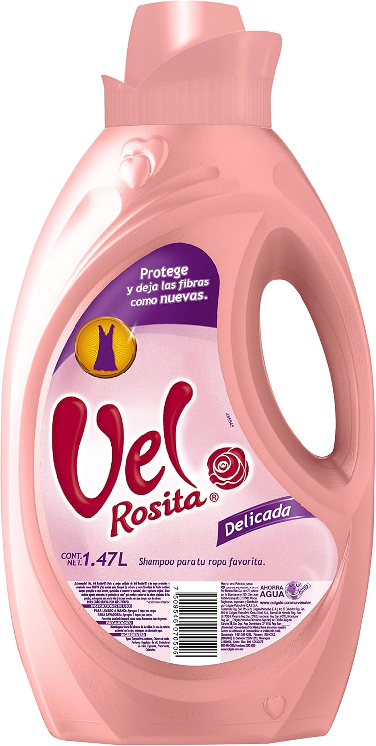 Vel Rosita Detergente Liquido Rosita Para Ropa Delicada, 1.47 Litros ...