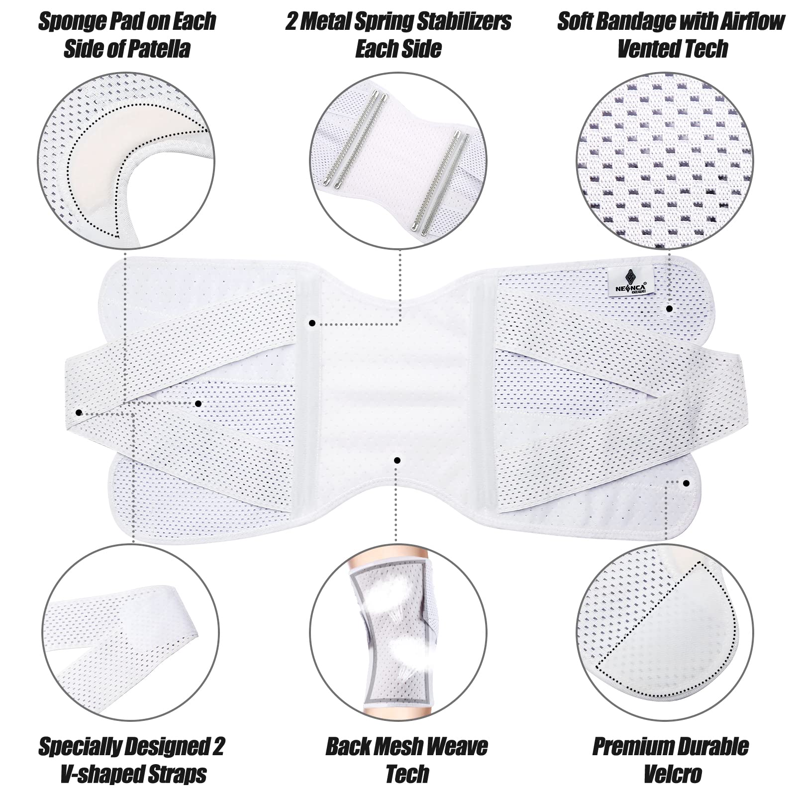 Mua NEENCA Knee Brace for Knee Pain, Compression Knee Support with Air ...