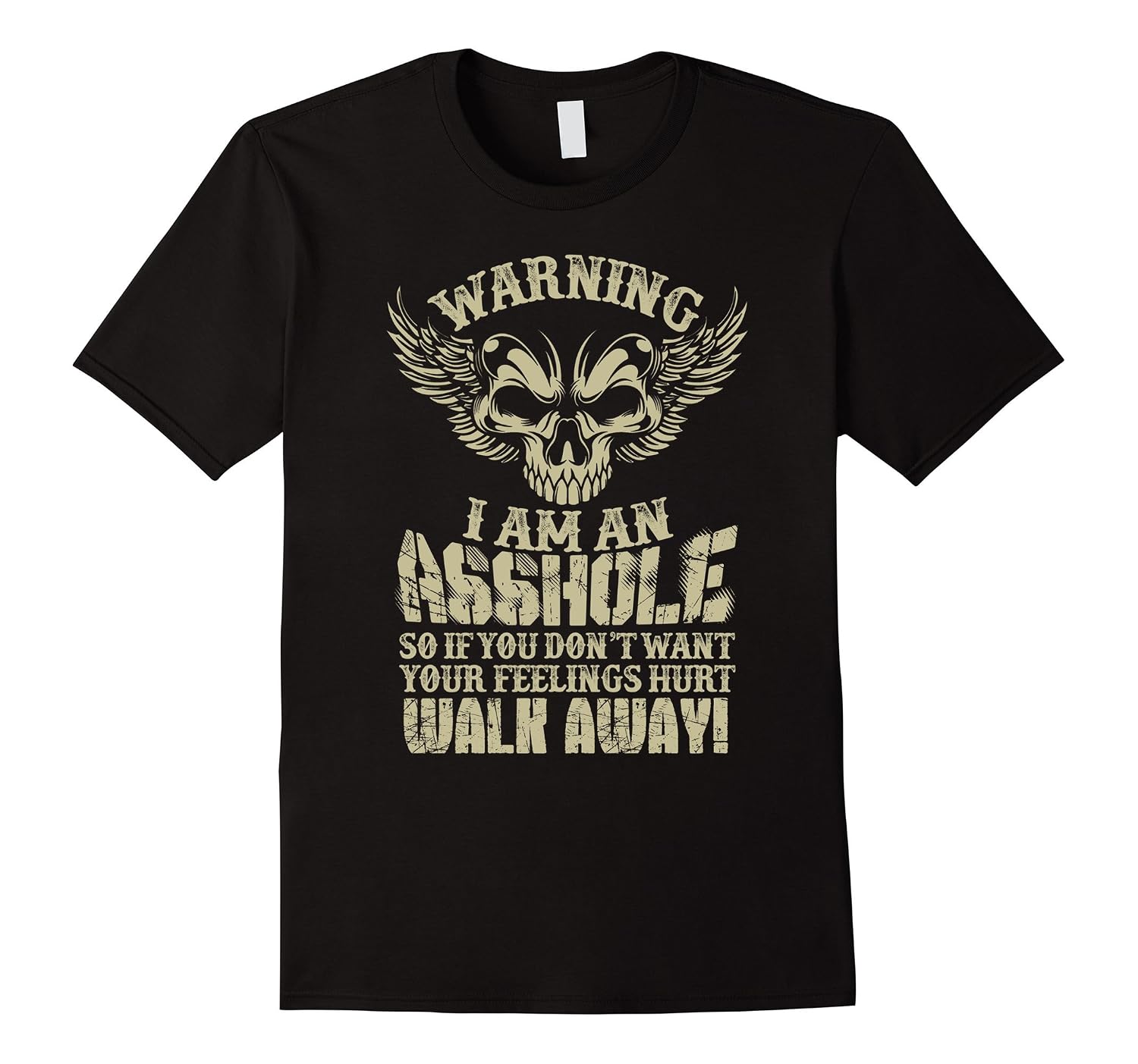 Warning I Am An Asshole Funny T Shirt Cl Colamaga