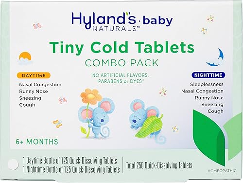 Infant and Baby Cold Medicine, Hyland's Baby Tiny Cold Tablets, Day and ...