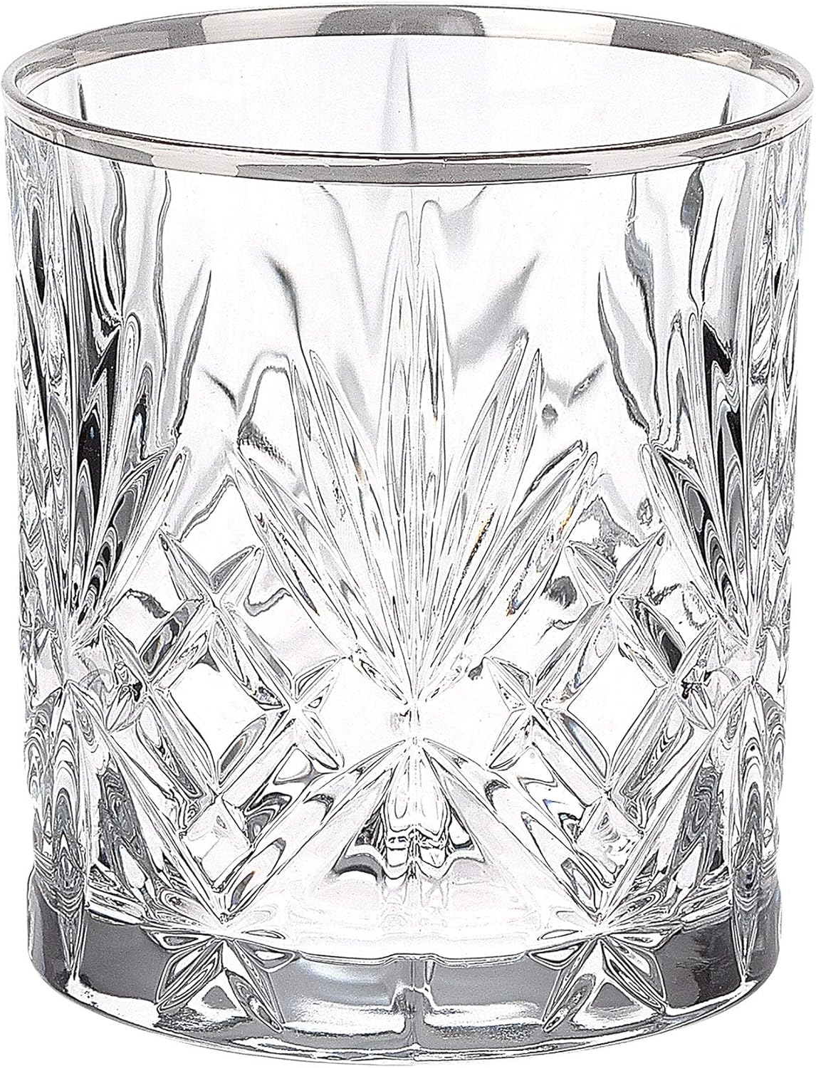 Amazon.com | Reagan Crystal 9 Oz. Double Old Fashion Glass (Set of 4 ...