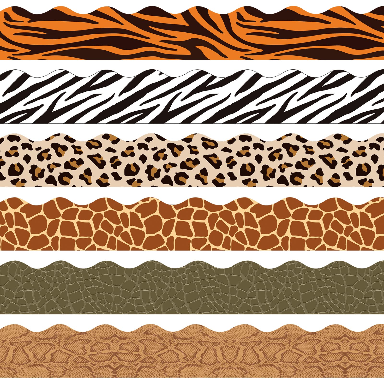 Containlol Classroom Borders for Bulletin Board, 118 ft Safari Animal ...