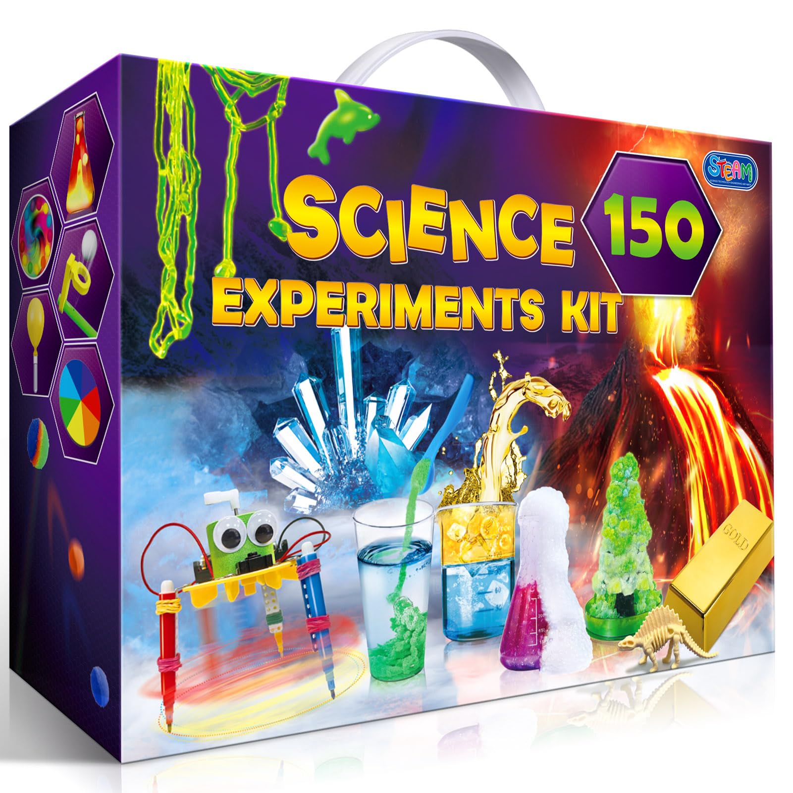 UNGLINGA 150 Experiments Science Kits for Kids, S.T.E.M Project ...