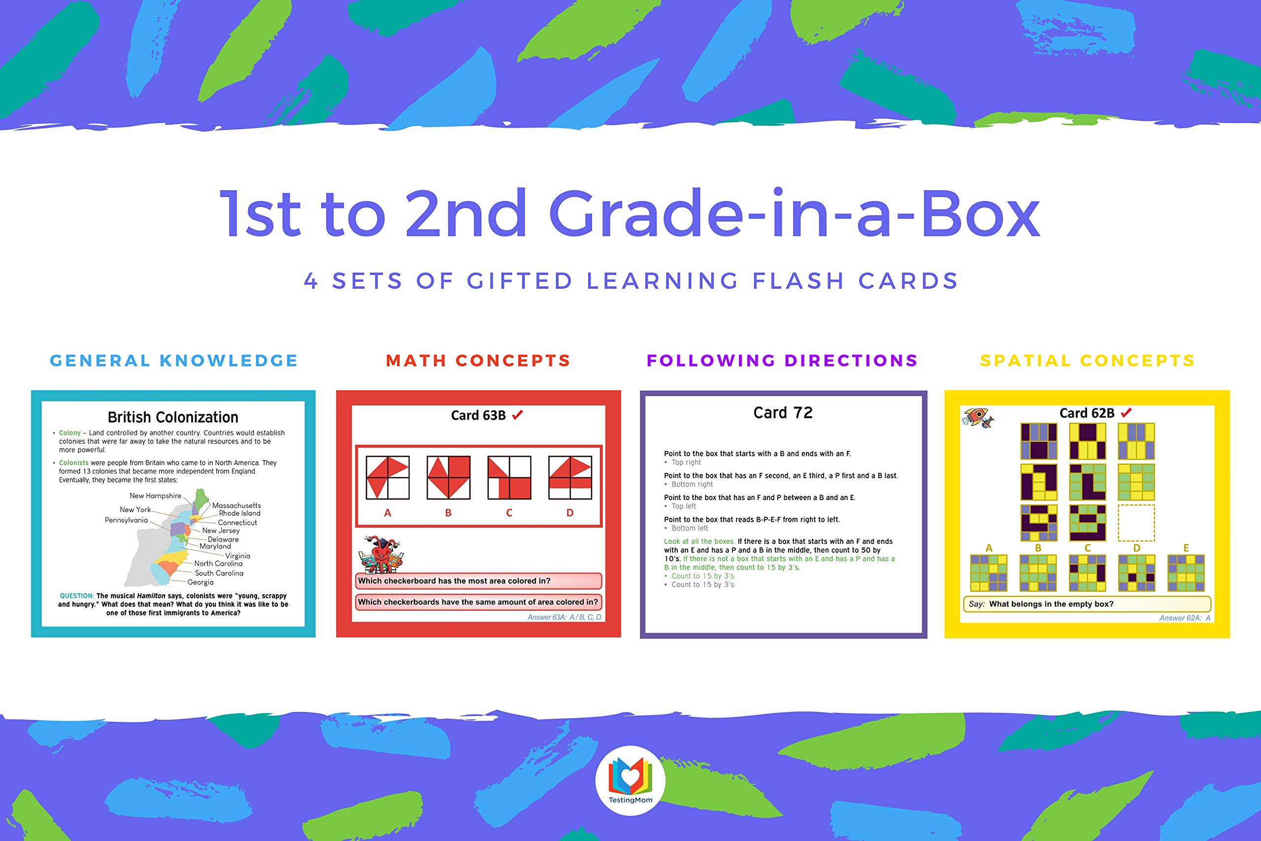 Mua Gifted Learning Flash Cards Bundle - Educational Flash Cards for 6 ...