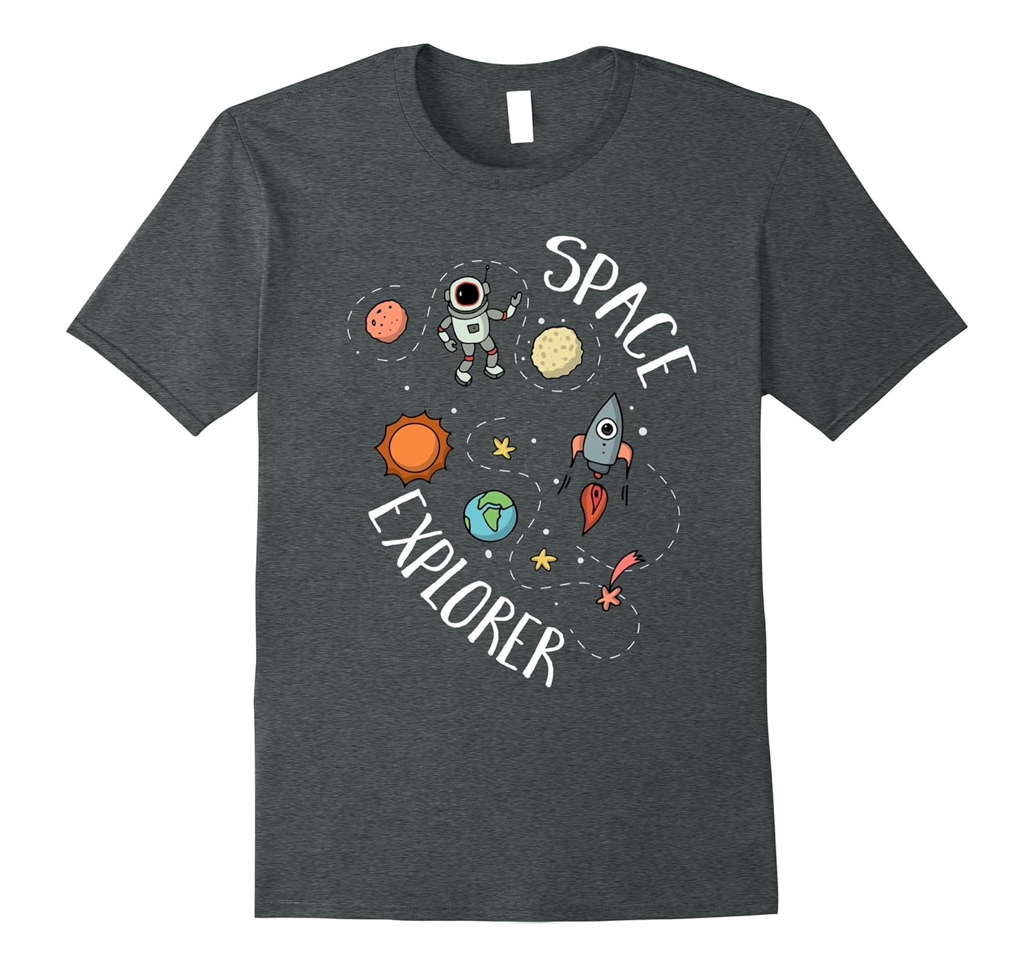 Outer Space Explorer T-Shirt Galaxy Tee Kids Boys Girls Gift-Art ...