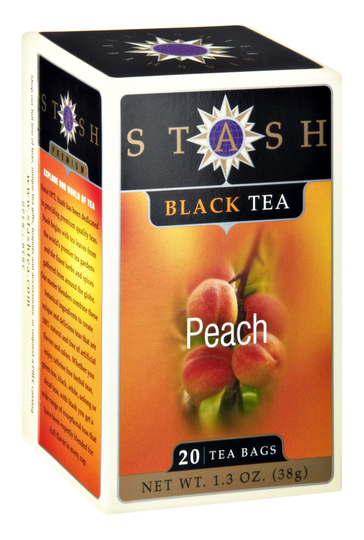 Amazon.com : Stash Peach Black Tea, Tea, 20 ct : Grocery & Gourmet Food