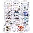 Amazon.com: Hipiwe 6 Sets 5 Layers Plastic Round Storage Containers Small Art Craft Accessory ...