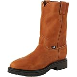 Amazon.com | Justin Original Work Boots Men's Double Comfort Steel Toe ...