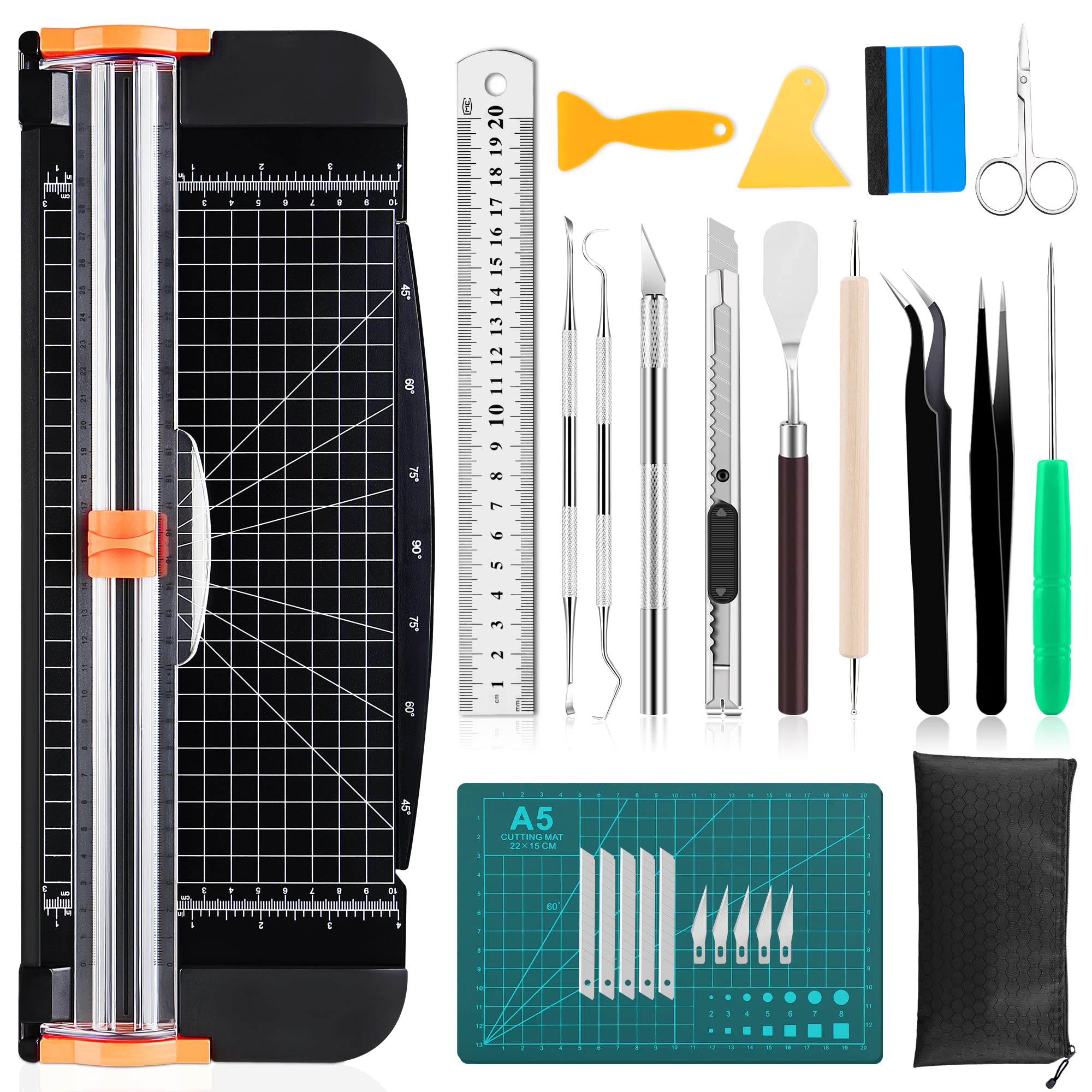 Famomatk 27PCS Craft Weeding Tools for Vinyl Kit,Utility Knife Vinyl ...