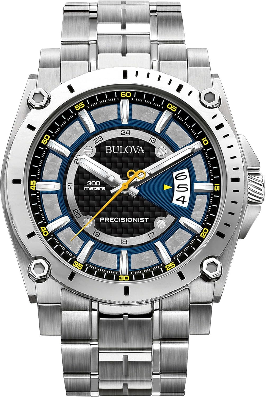 Bulova Men's Designer Watch Stainless Steel Bracelet - Grey Dial ...