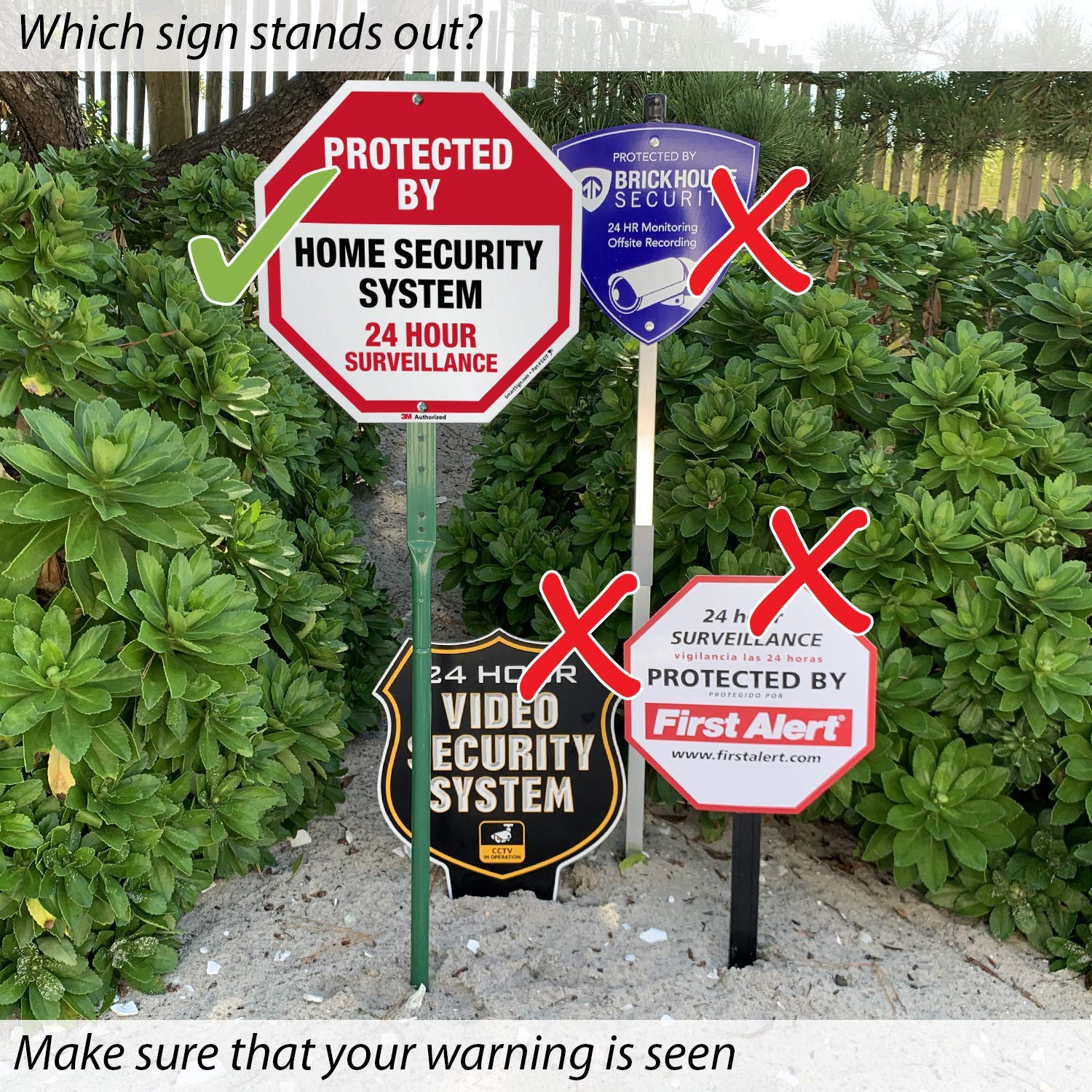 Mua SmartSign 10" x 10" 'Protected By Home Security System 24 Hour ...