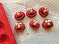 Amazon.com: Sesame Street Elmo Silicone Candy Chocolate Mold Mini Cake ...