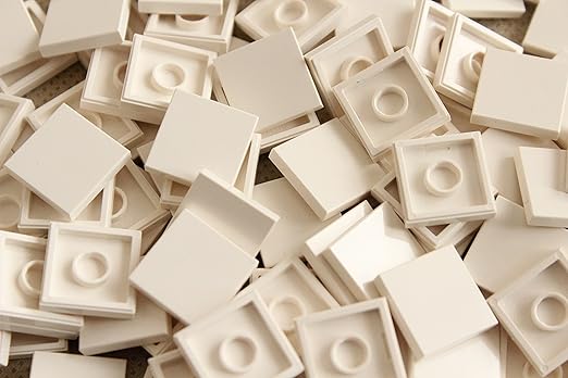 LEGO Tiles: White 2x2. Part 3068 (X 10): Amazon.co.uk: Toys & Games