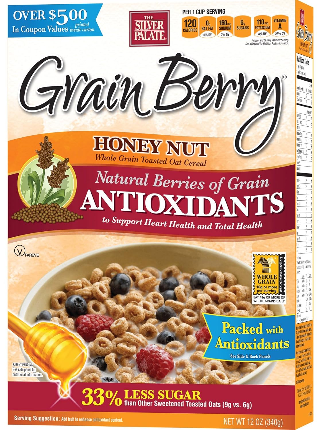 Amazon.com: Grain Berry Honey Nut Toasted Oats, 12 Ounce