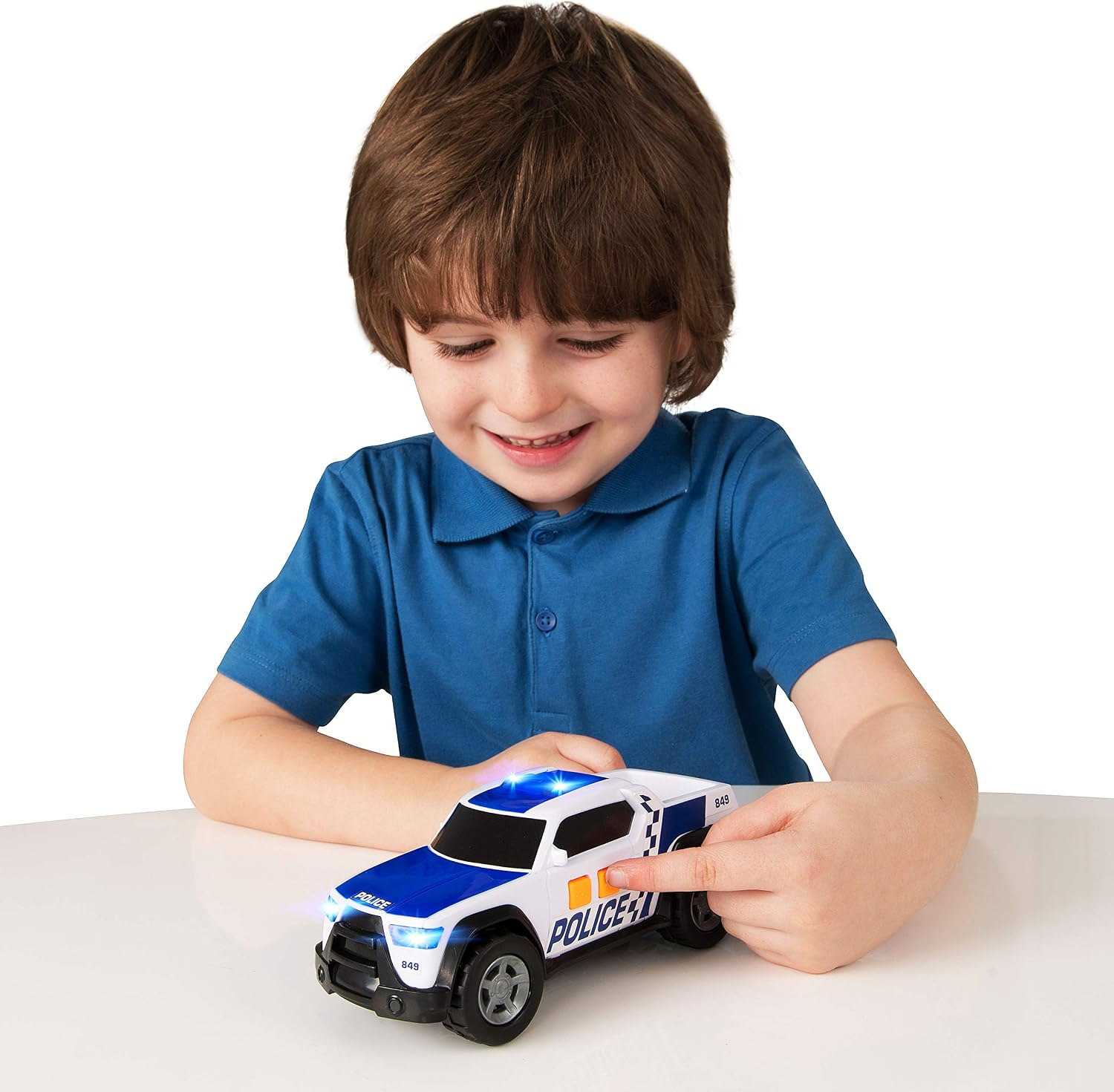 Teamsterz 1416562 Small Light and Sounds Police Pick up – BigaMart