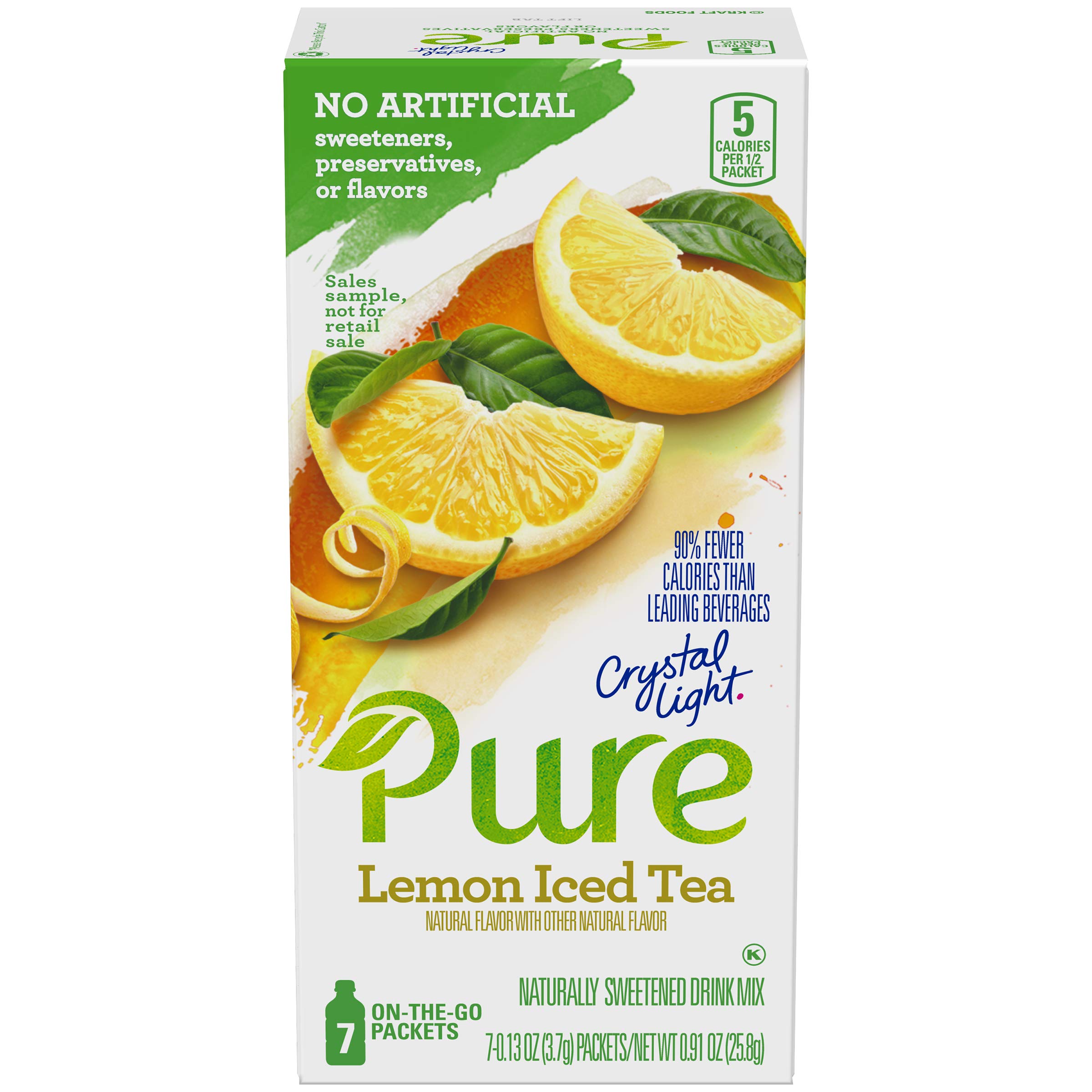 Amazon.com : Crystal Light Pure On The Go Grape Drink Mix, 0.91 oz, 7 ...