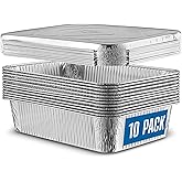Amazon.com: PLASTICPRO 25 Pack Aluminum Pans 12.5'' x 9" Disposable ...