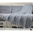 Amazon.com: Dusty Blue Throw Blanket - Soft and Warm Living Room ...