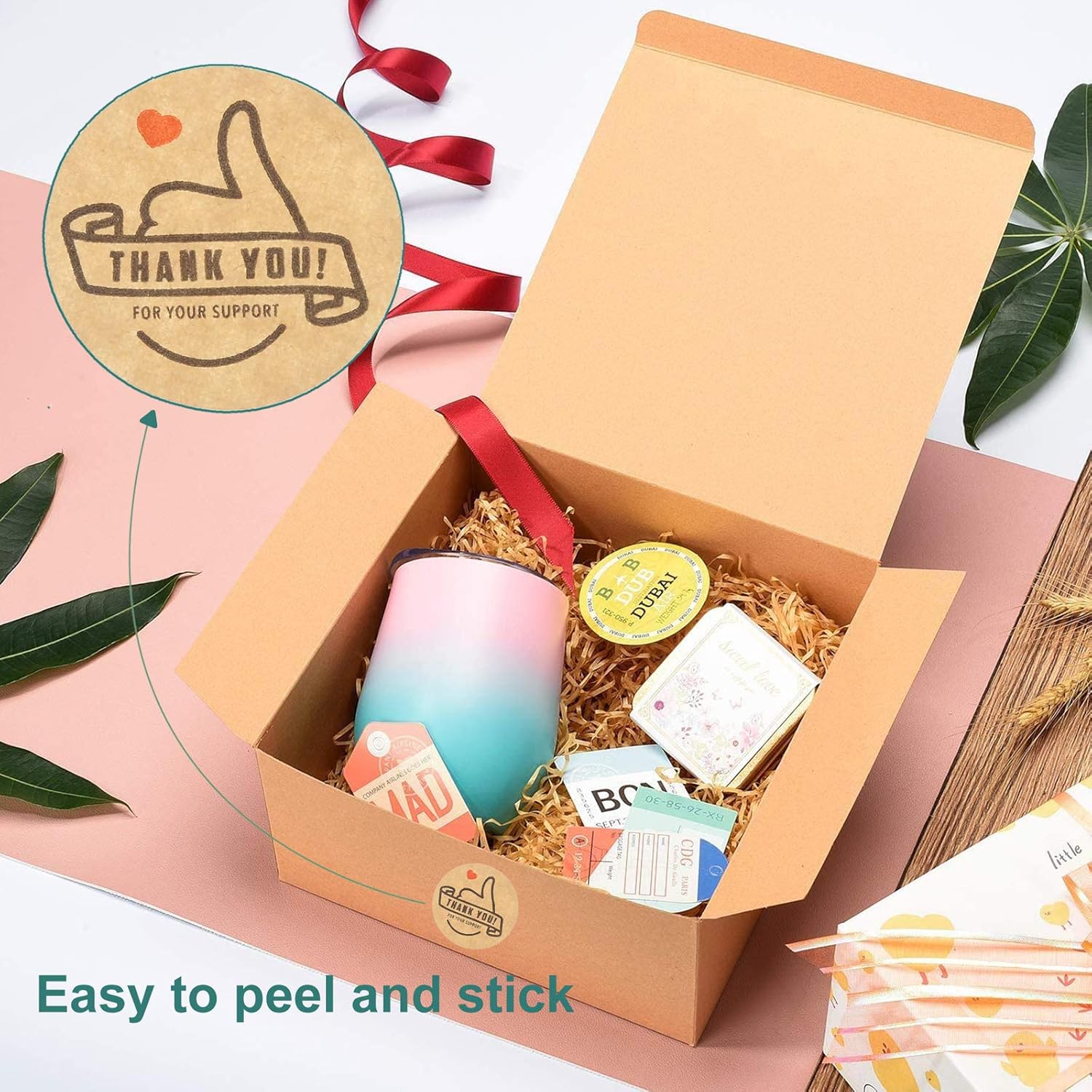 Bowarepro Thank You for Your Support Stickers & Thank You Stickers, 1 ...