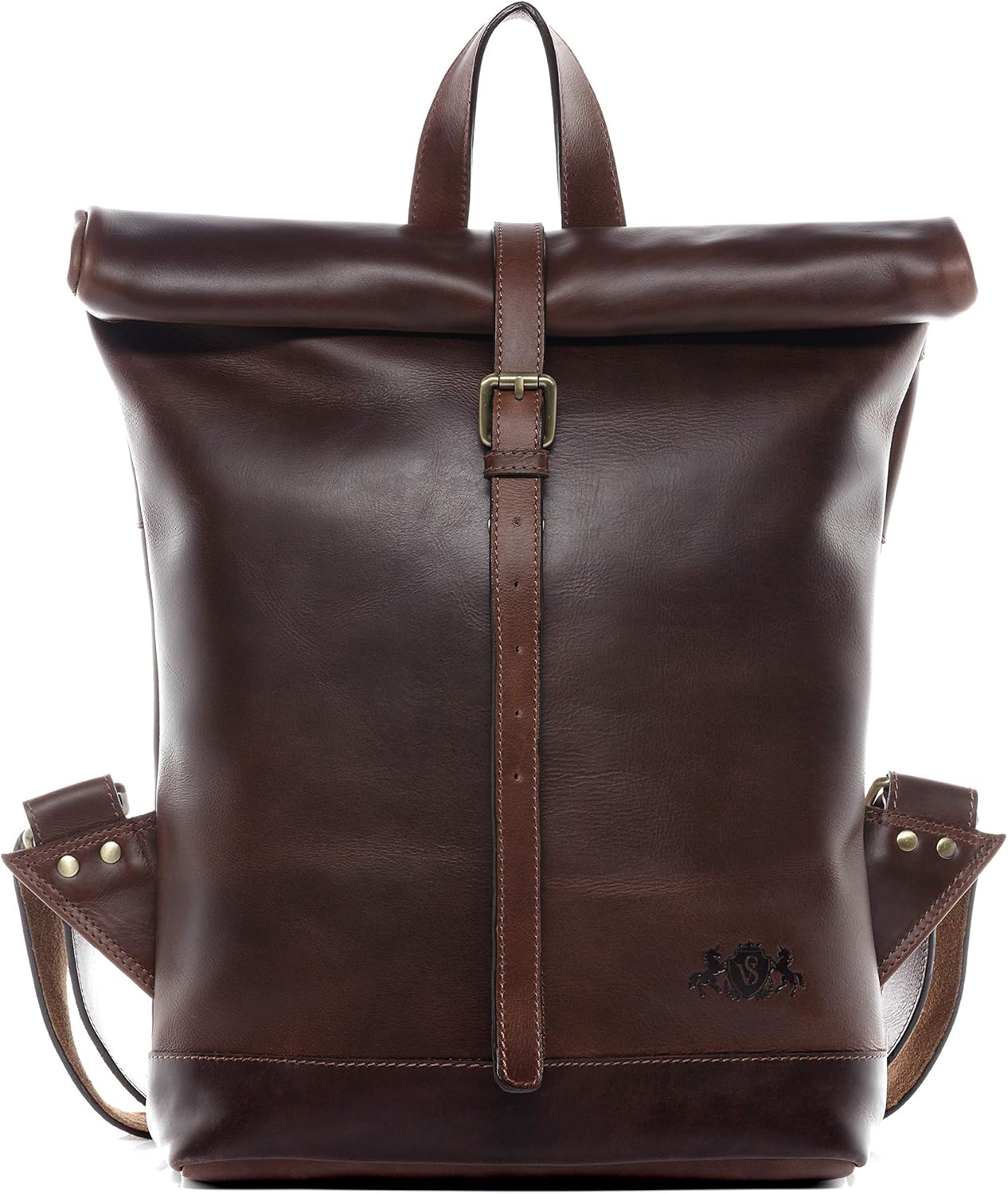 SID & VAIN Backpack Jay daybag knapsack Real Leather 15 inch Laptop ...