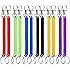 pengxiaomei 12 Pieces Stretchy Spiral Keyring, Colourful Plastic ...