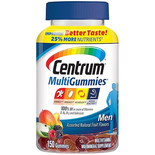 Centrum MultiGummies Gummy Multivitamin for Men, Multivitamin ...