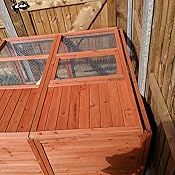 BUNNY BUSINESS Fully Folding Sheltered Rabbit Run Hutch, 48-inch ...