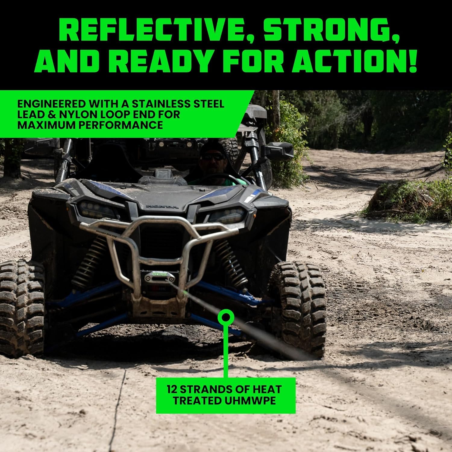 Mua Rhino USA Synthetic Winch Line (1/4" x 50') for ATV/UTV - Winch ...