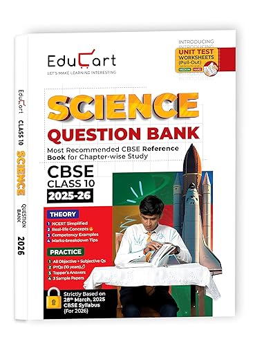 Educart CBSE Question Bank Class 10 Science 2025-26 on new Syllabus ...