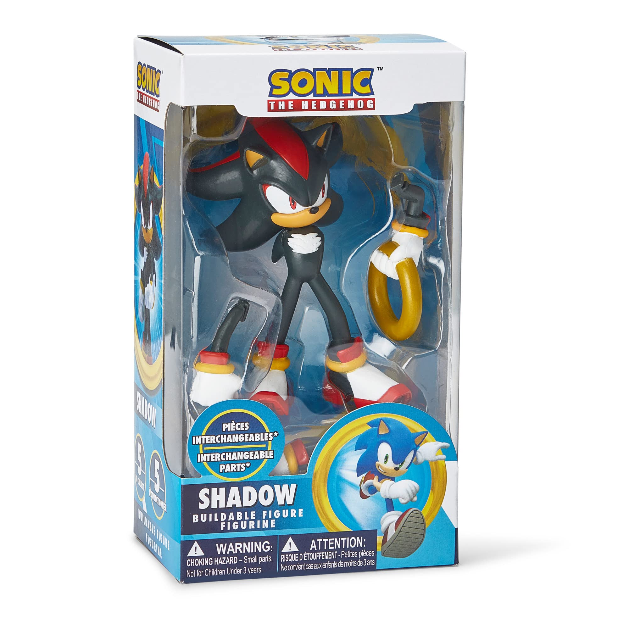 Sonic The Hedgehog Action Figure Toy – Shadow figure with Sonic ...