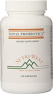 nutri-west Total Probiotics 120 Capsules, 2.4 Ounce : Health & Household