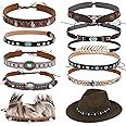 Amazon.com: Tideme 10 PCS Cowboy Hat Bands - Bands Ethnic Western Hat ...